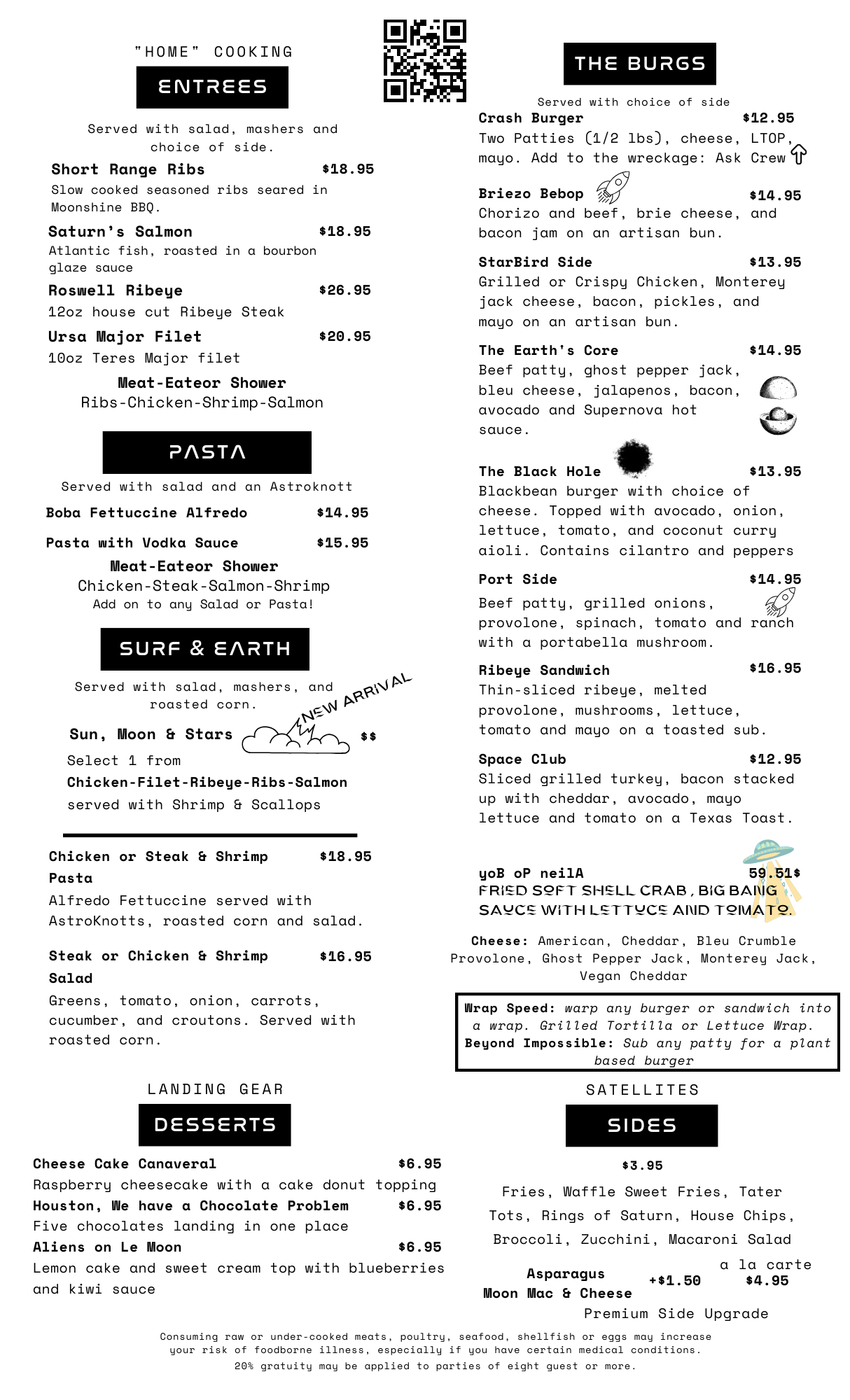 Menu | Christiansburg Sports Bar — Lost In Taste