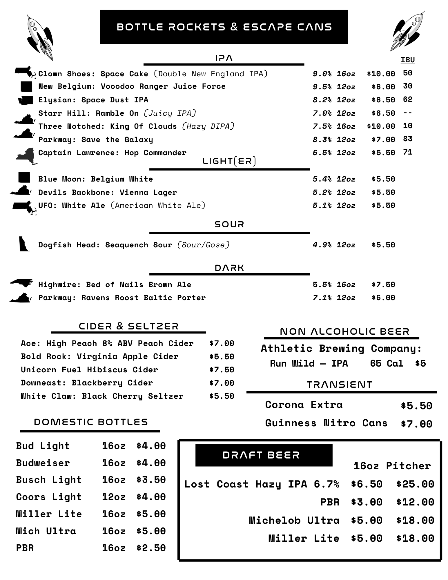 Lost In Taste Menu — Lost In Taste