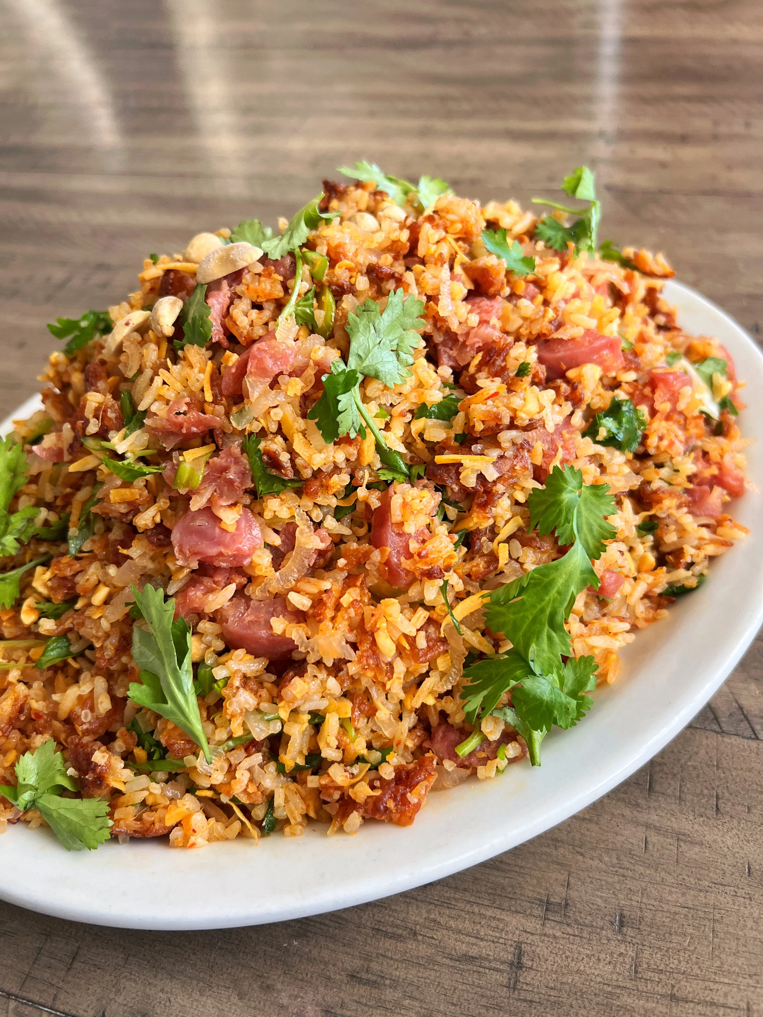 The Best Nam Khao Recipe - Saeng's Kitchen