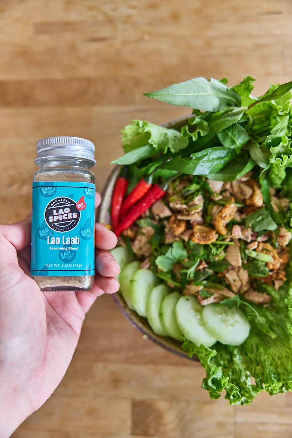 Authentic Lao Laab Recipe with Pork - Saeng's Kitchen