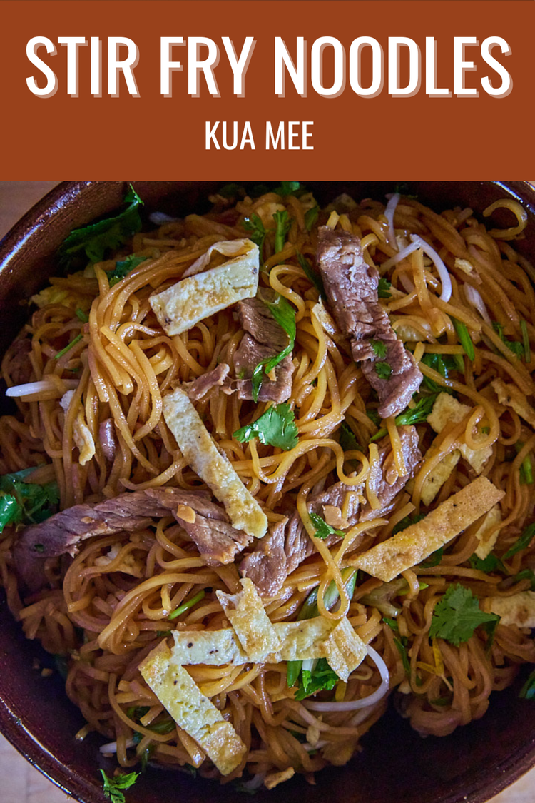 Caramelized Lao Noodles | Kua Mee (Non-Stir Fry Method) - Saeng's Kitchen