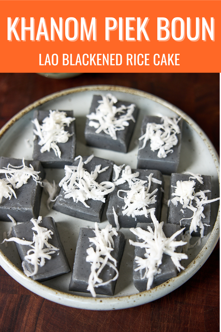 Lao Blackened Rice Cake - Saeng's Kitchen