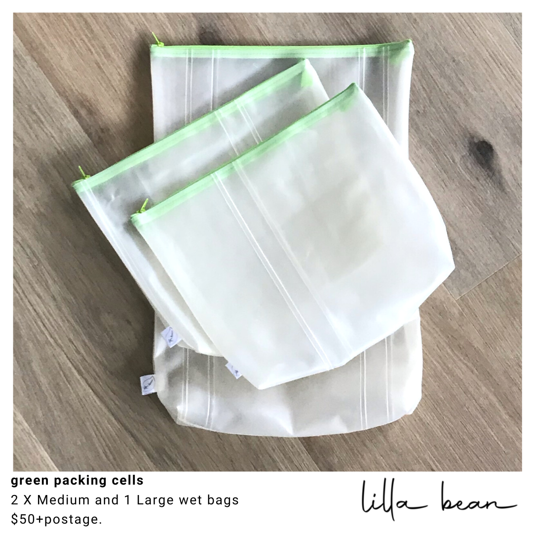 green packing cells — Lilla Bean