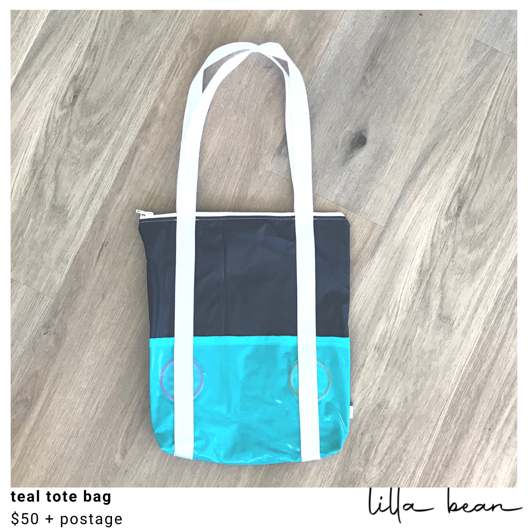 teal tote bag — Lilla Bean