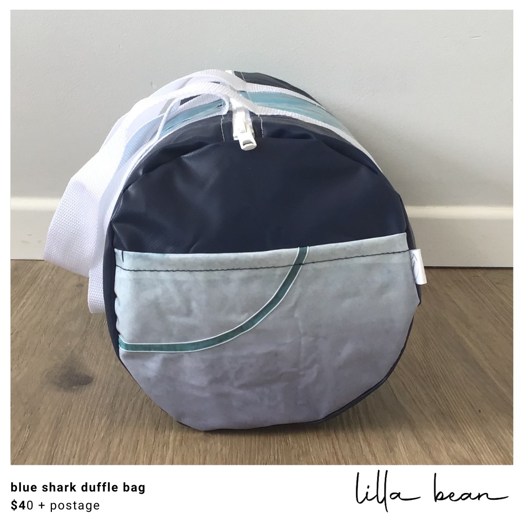 blue shark duffle bag — Lilla Bean
