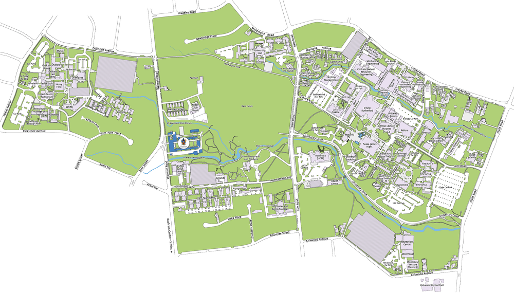 Map of College House — College House - University of Canterbury