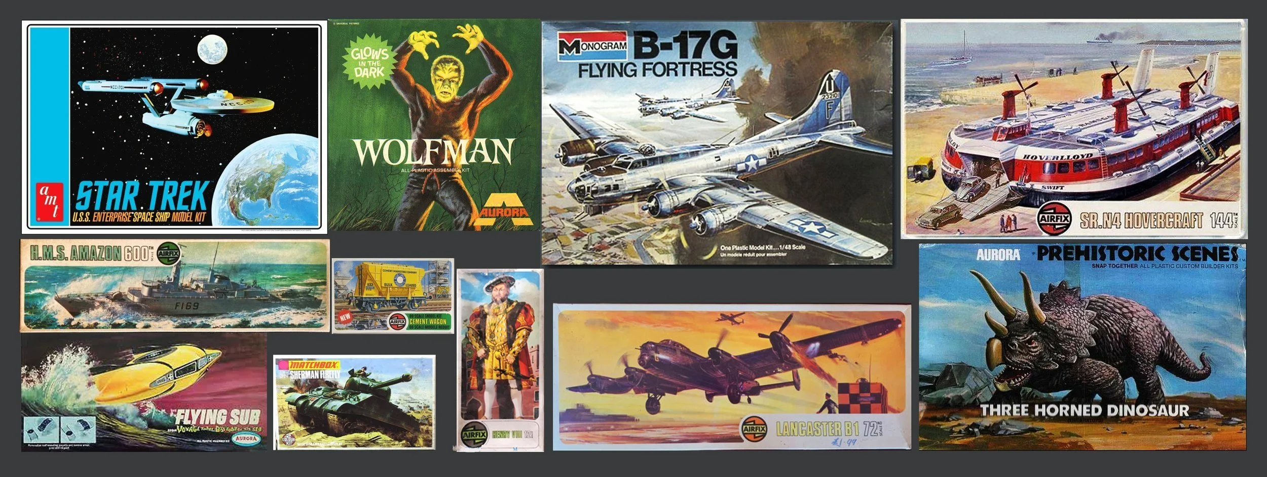 PLASTIC MODEL KITS — MATTELINE