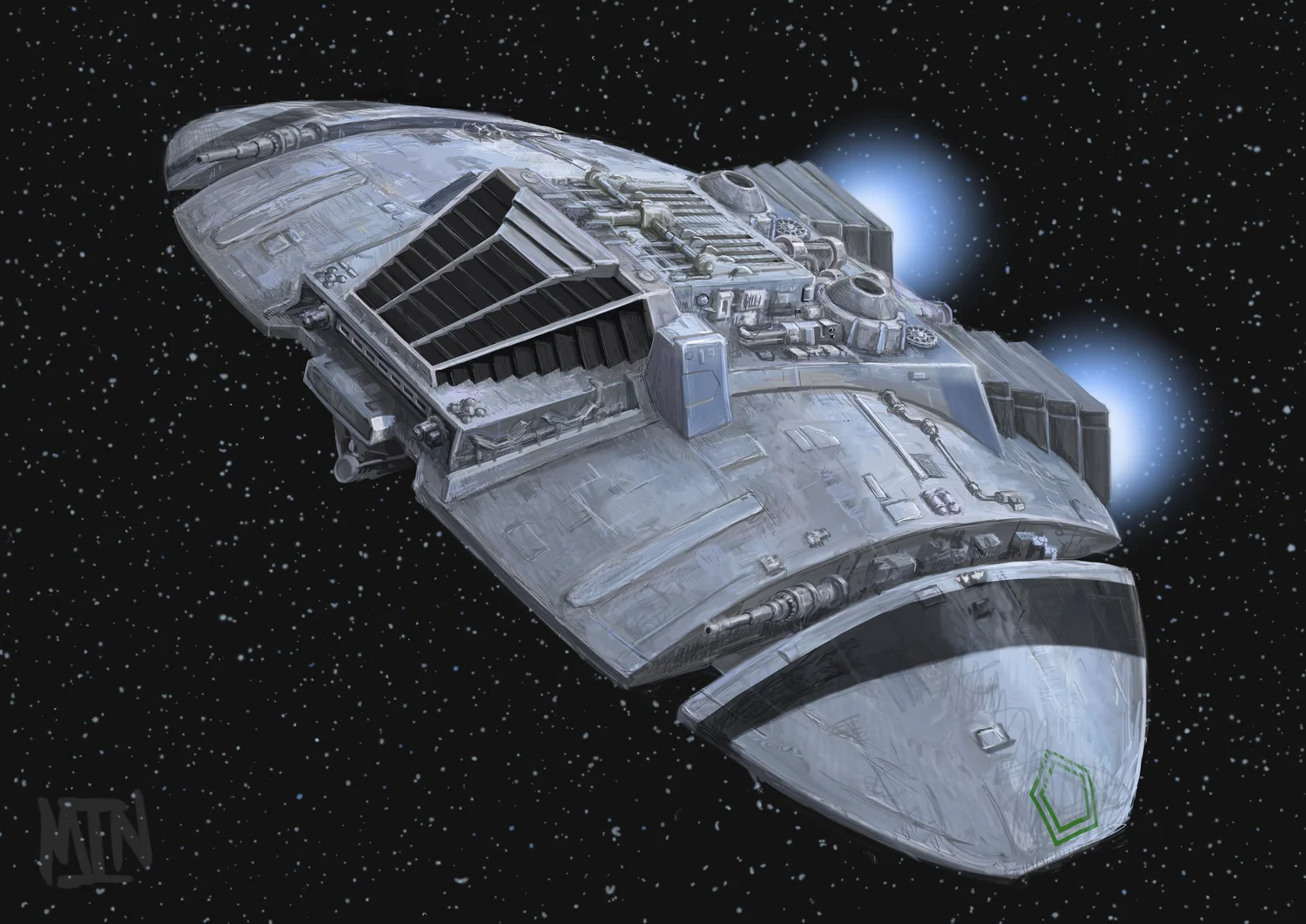 #Cylon raider #battlestar galactica #ralphmcquarrie #1970s sci fi ...