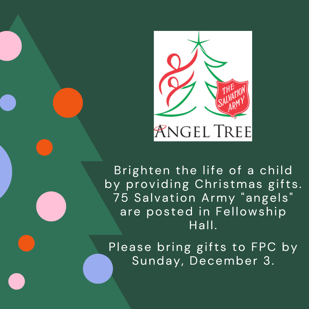 Salvation Army Angel Tree — First Presbyterian Church of Athens GA