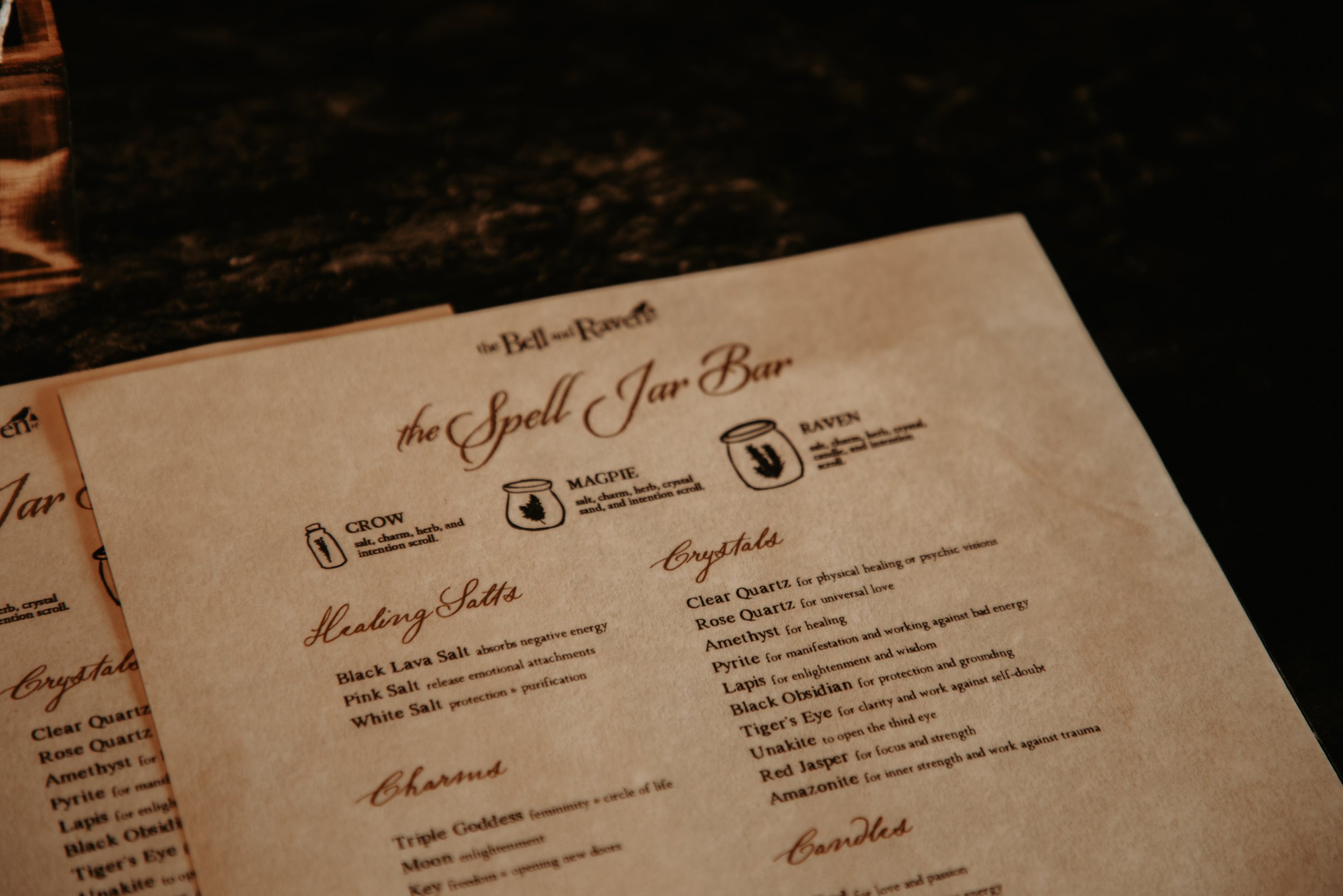 The Spell Jar Bar — The Bell and Raven