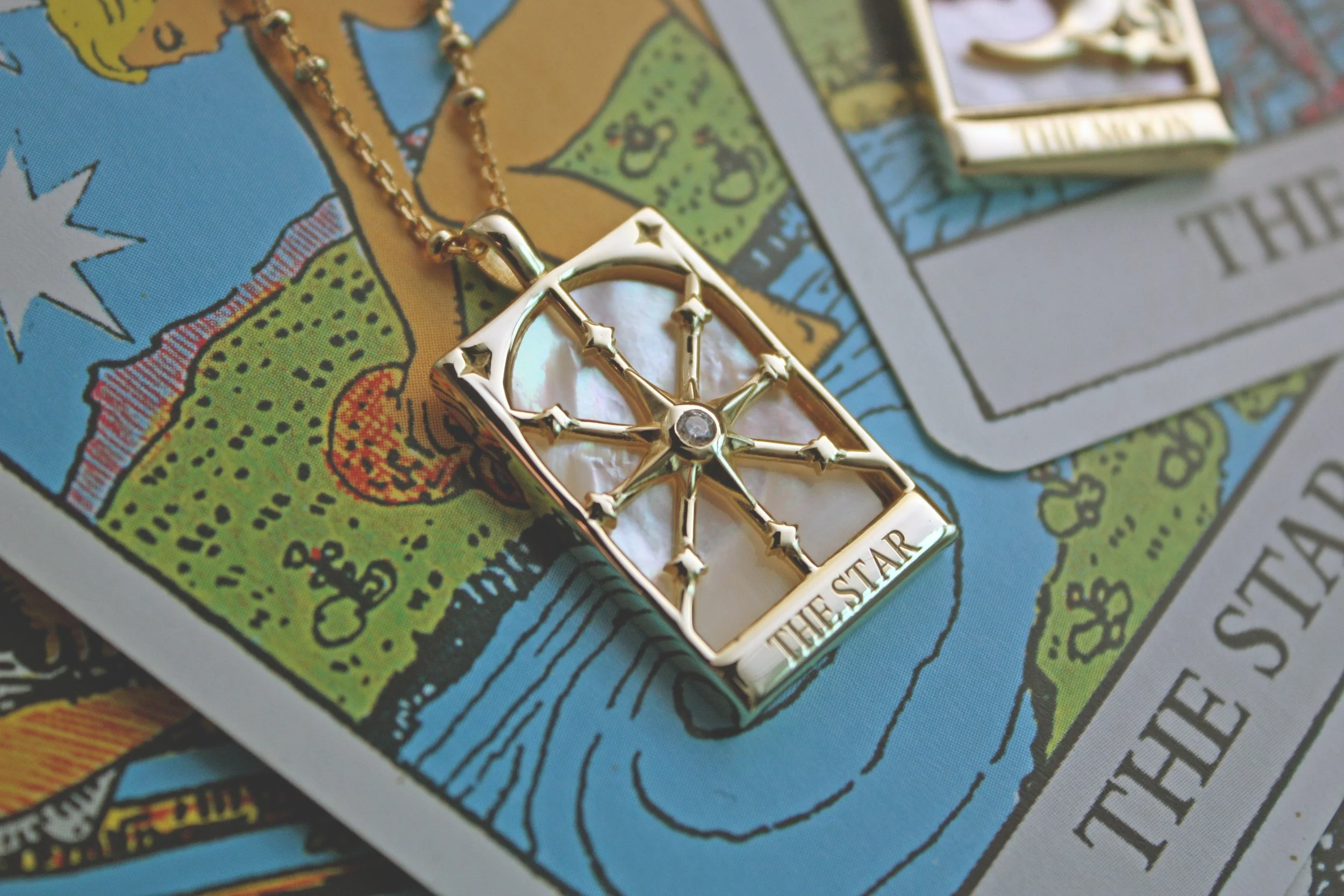 Wheel of Fortune Card ⎮ Zodiac Wheel Tarot Talisman Pendant — evenfall ...