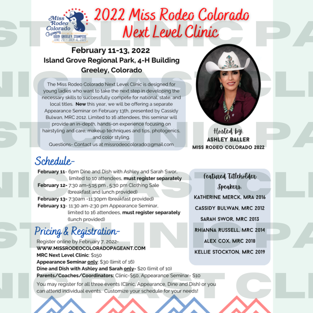 Rodeo Queen Clinics 2022 — Road to Rodeo Queen