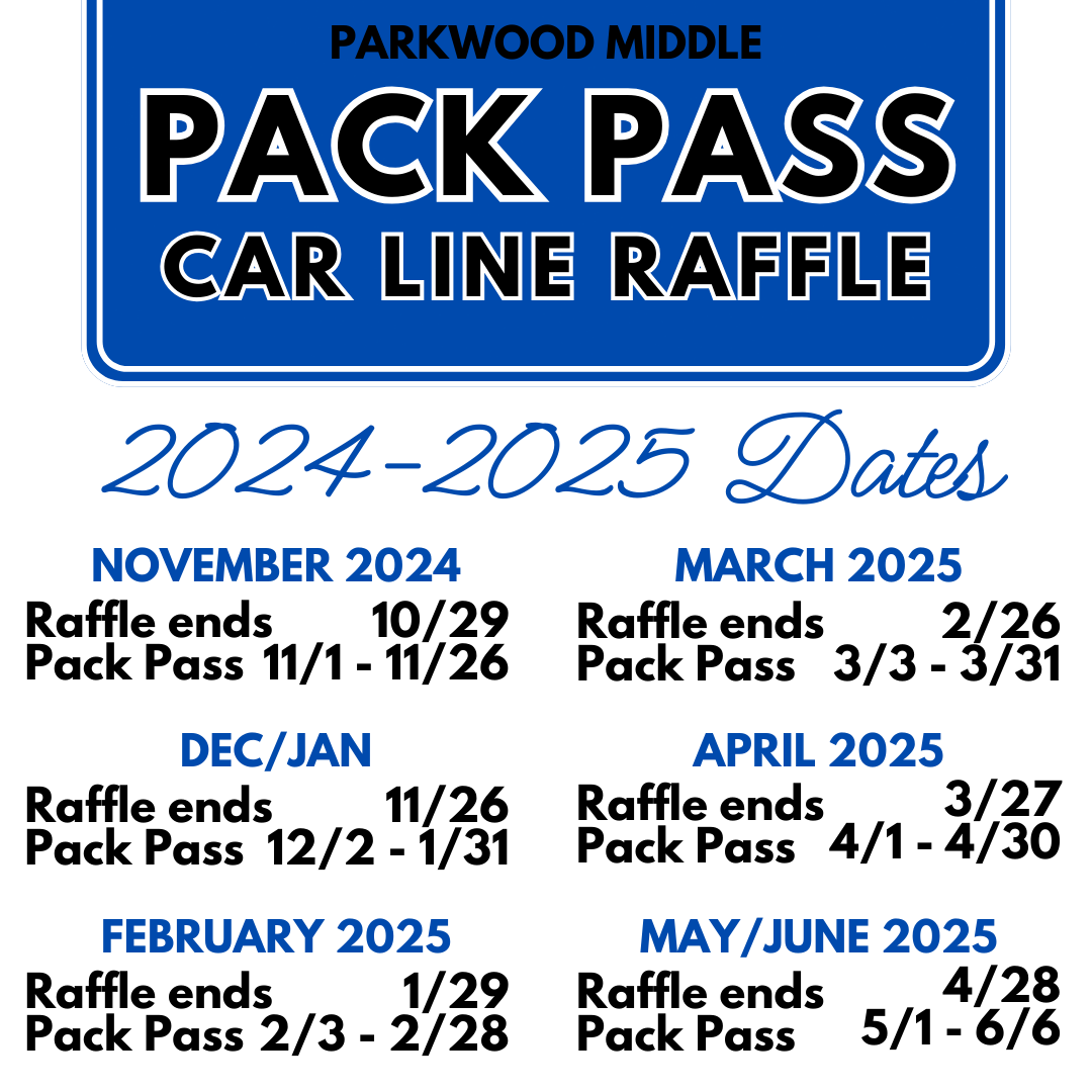 Pack Pass — Parkwood Middle School PTO