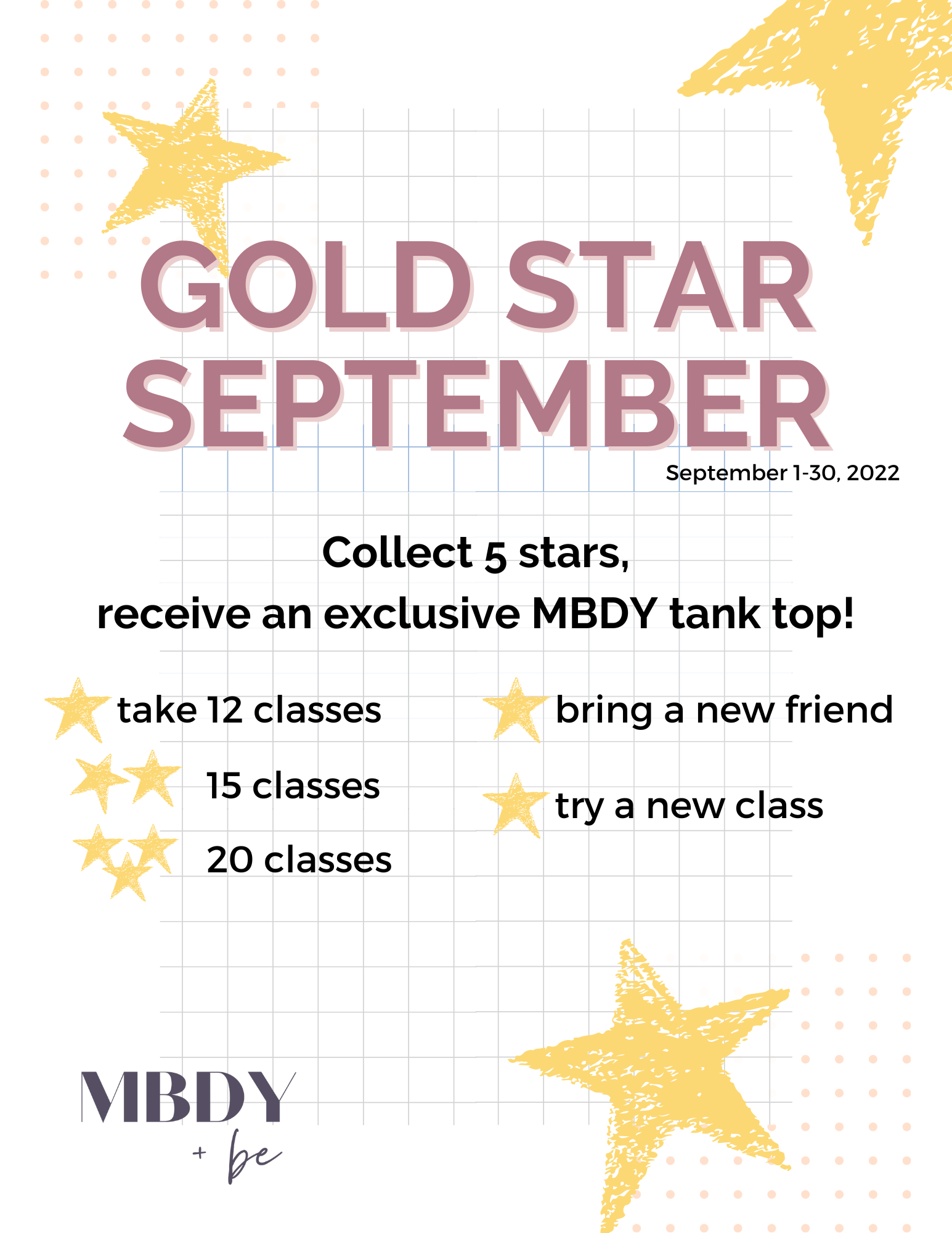Gold Star September — MBDY + be