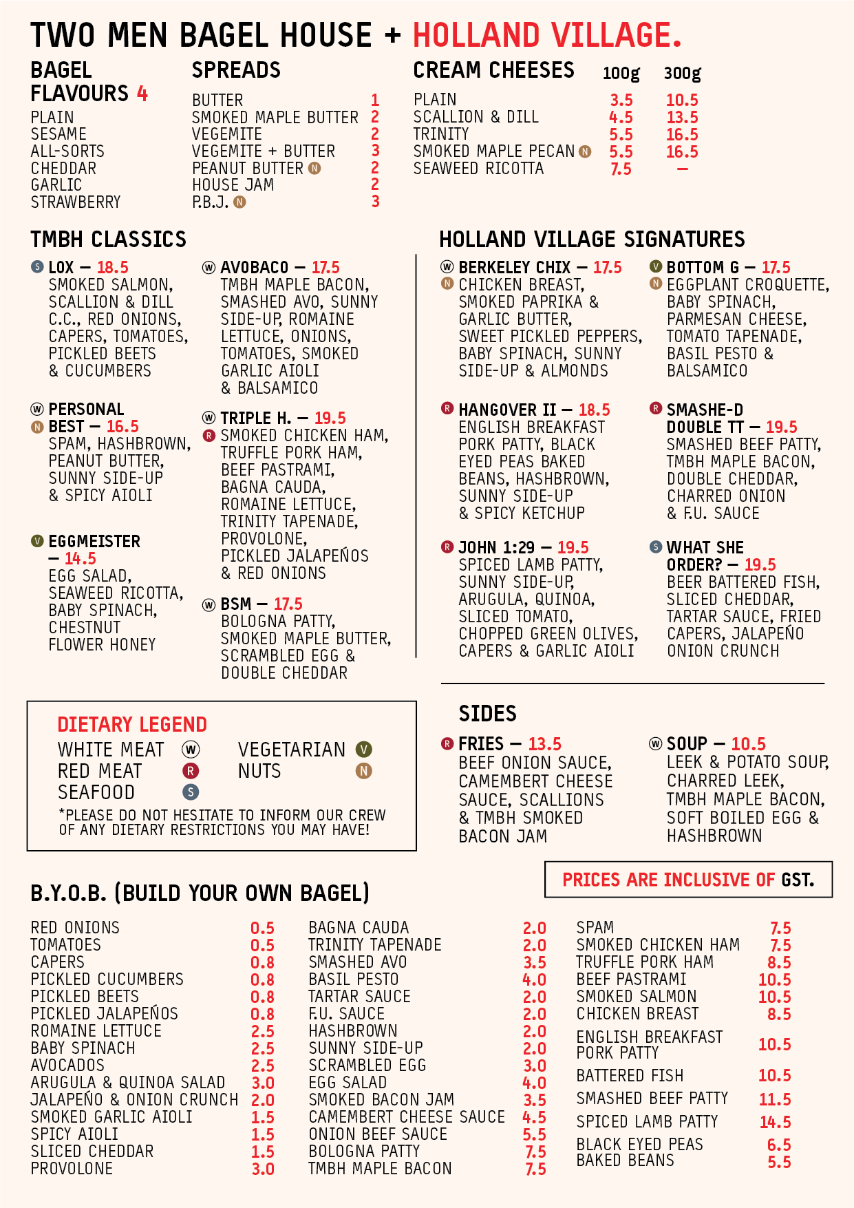 Holland Village — Two Men Bagel House