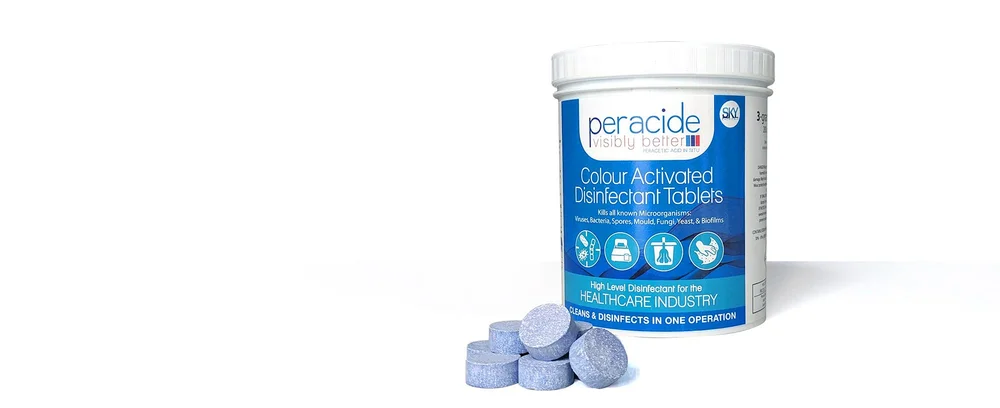 Peracide in-situ peracetic acid high level sporicidal disinfectant ...