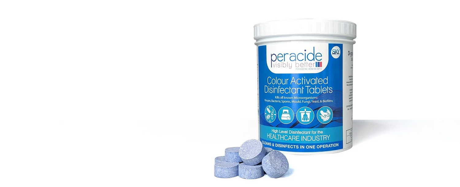 Peracide in-situ peracetic acid high level sporicidal disinfectant ...