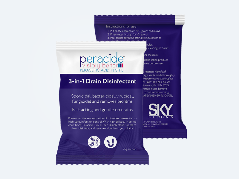 Peracide in-situ peracetic acid high level sporicidal disinfectant ...