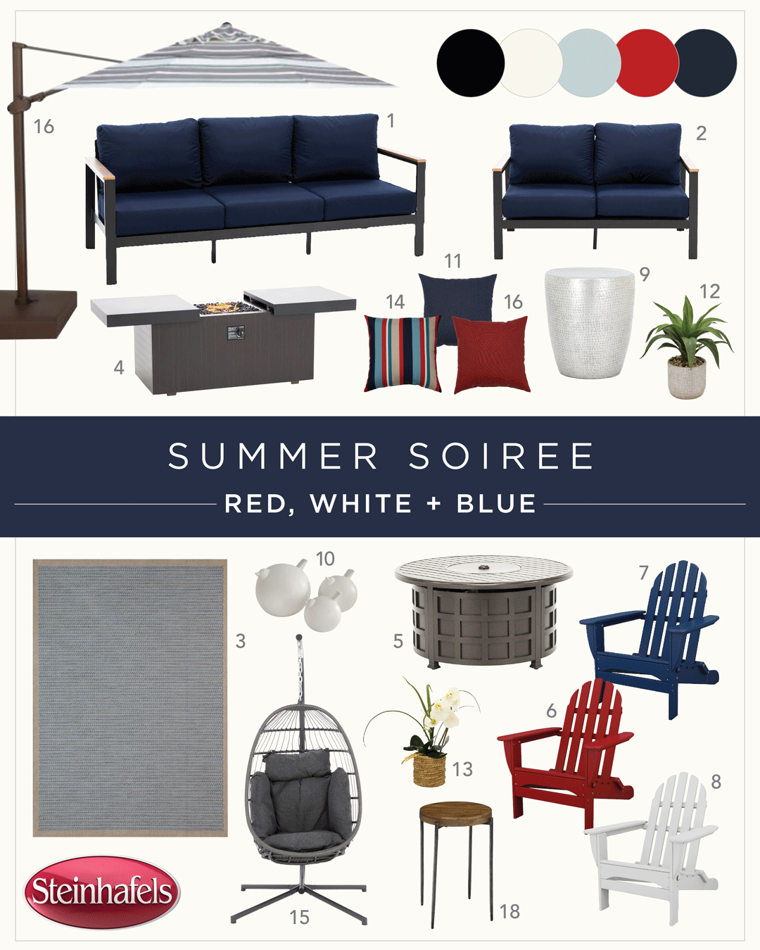 Steinhafels Red, White, and Blue Patio Summer Soiree — Steinhafels Blog