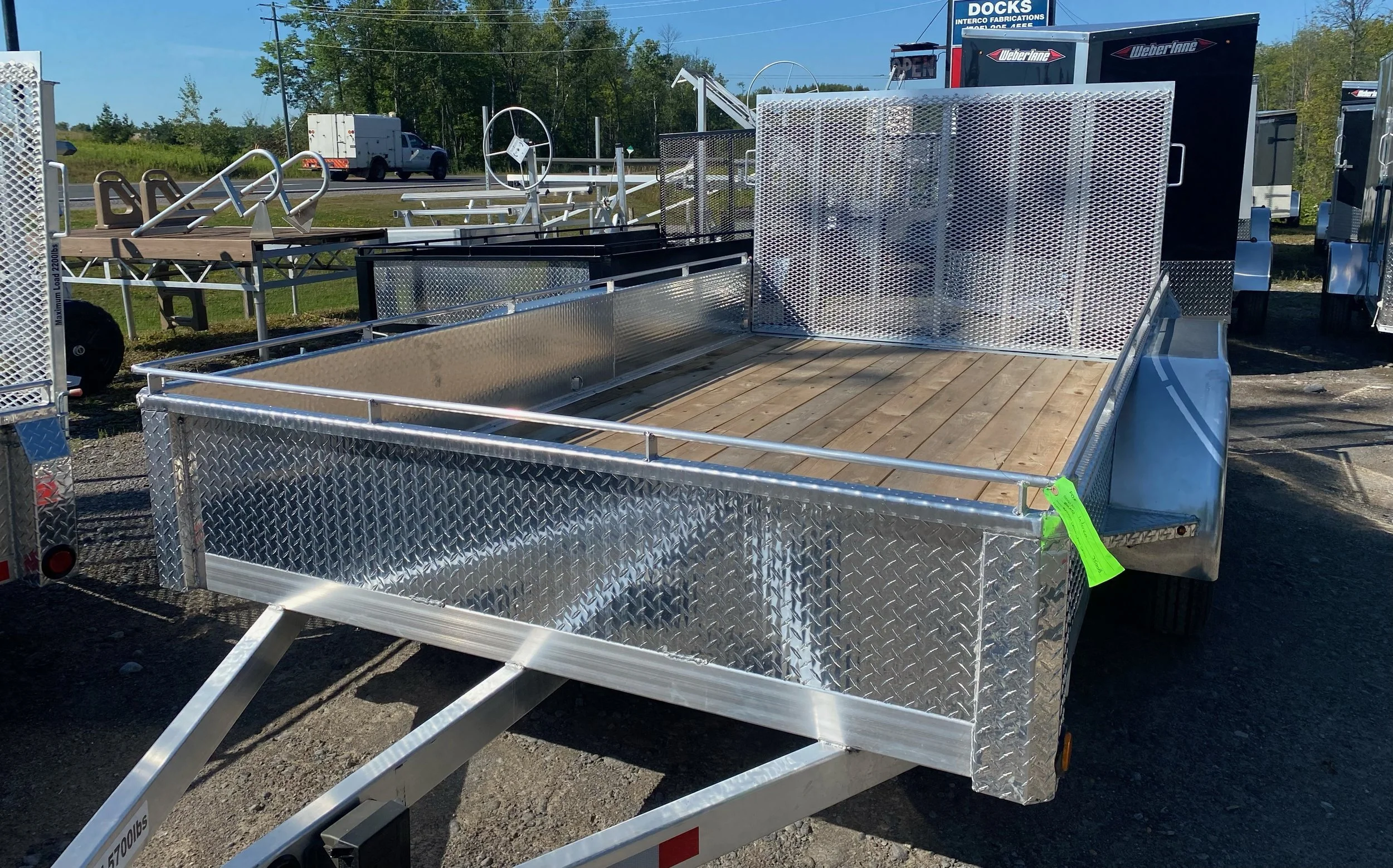 Bearco 80”x12 single axle painted steel or aluminum — Interco Trailers