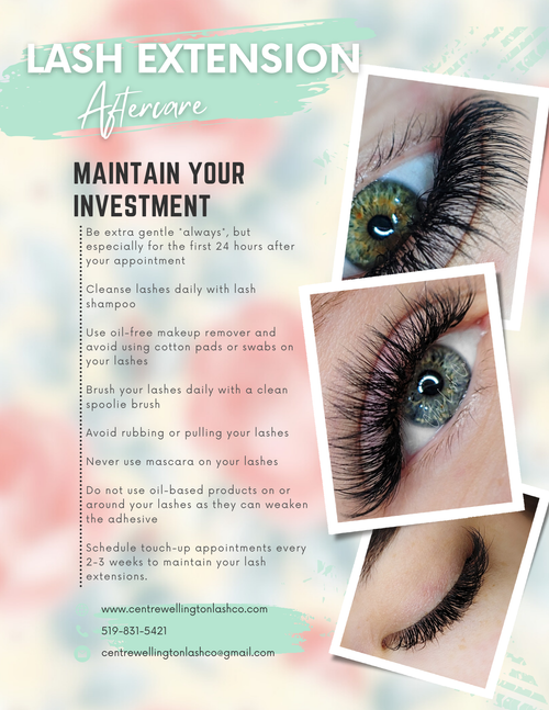 Lash Extension Aftercare — CW Lash Co
