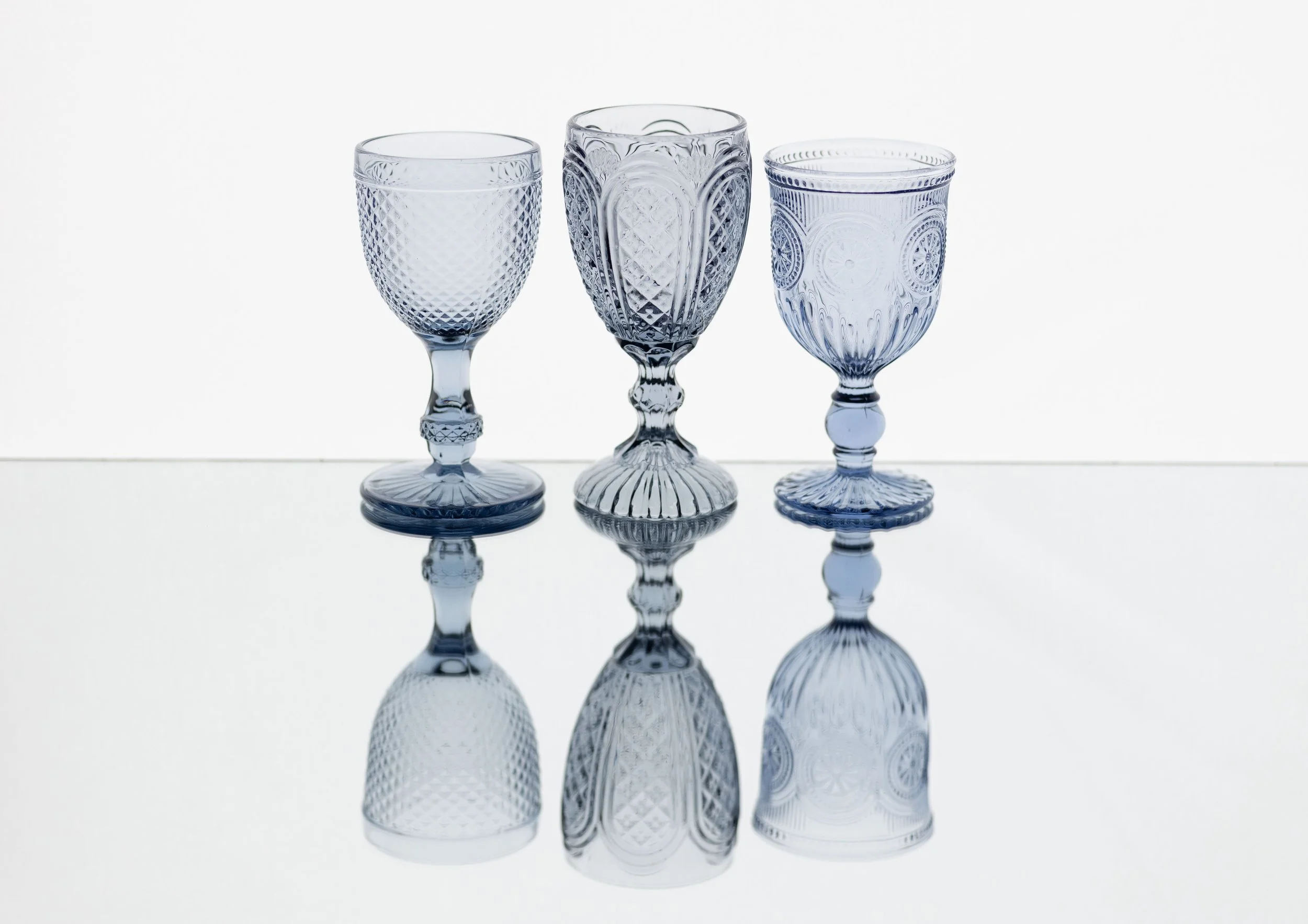 Blue Eclectic | Glassware — Premier Party Rental
