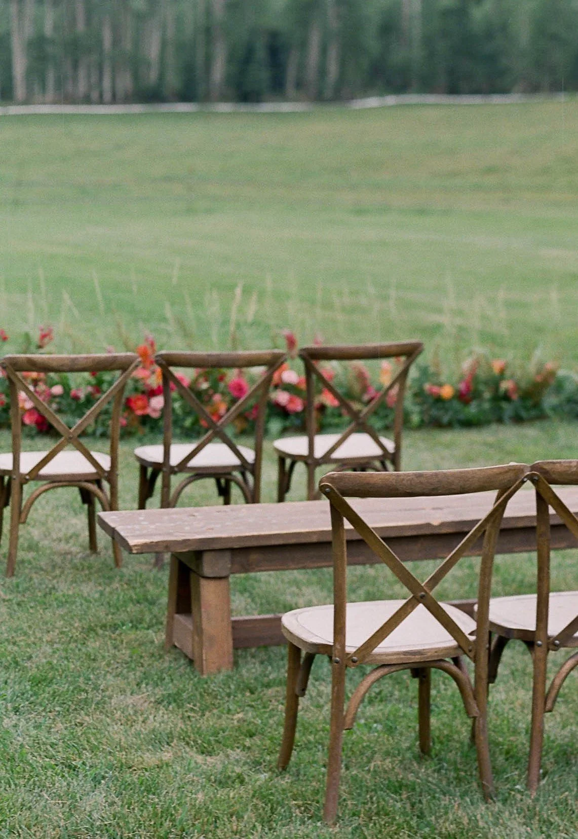 Rustic Farm Bench | Chairs — Premier Party Rental