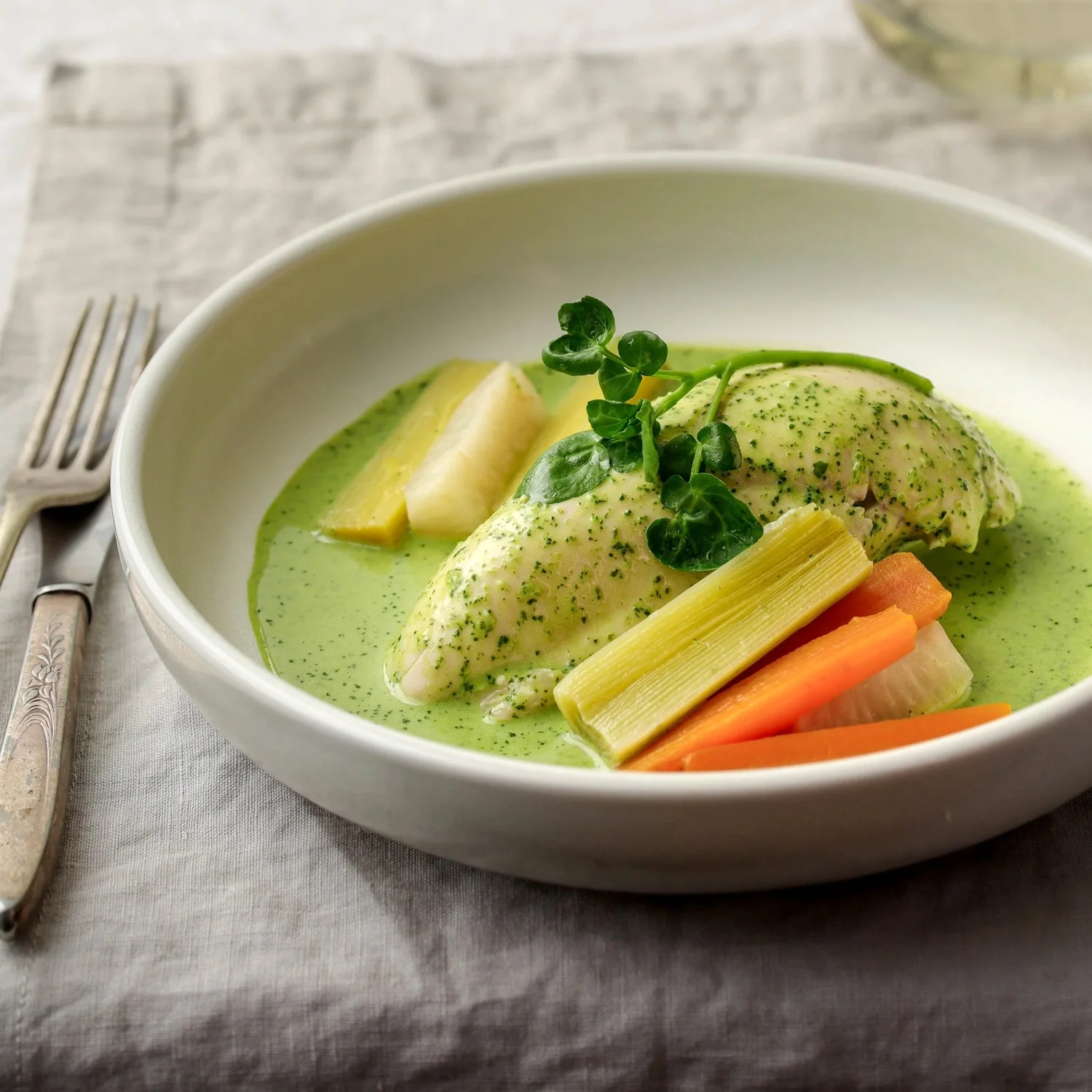 watercress butter sauce | French Cooking Academy