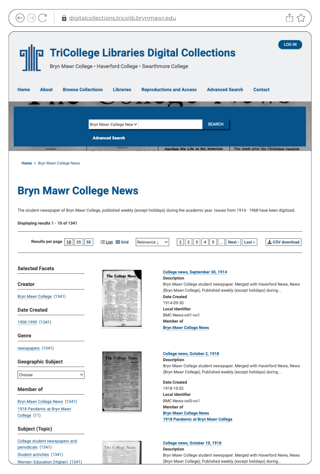 TriCollege Digital Collections — Born-Digital