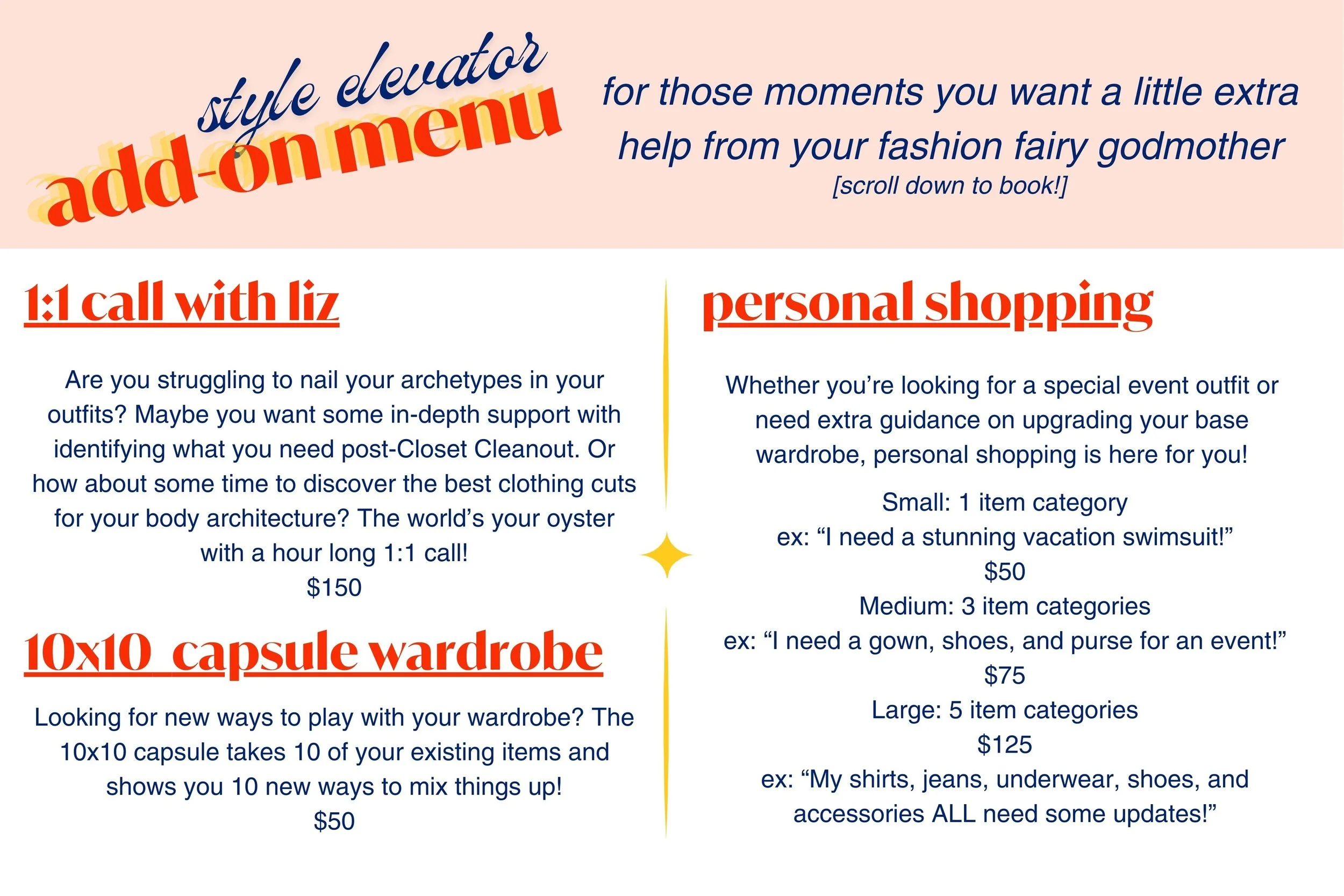 Style Elevator: Add On Menu — Rise Styling