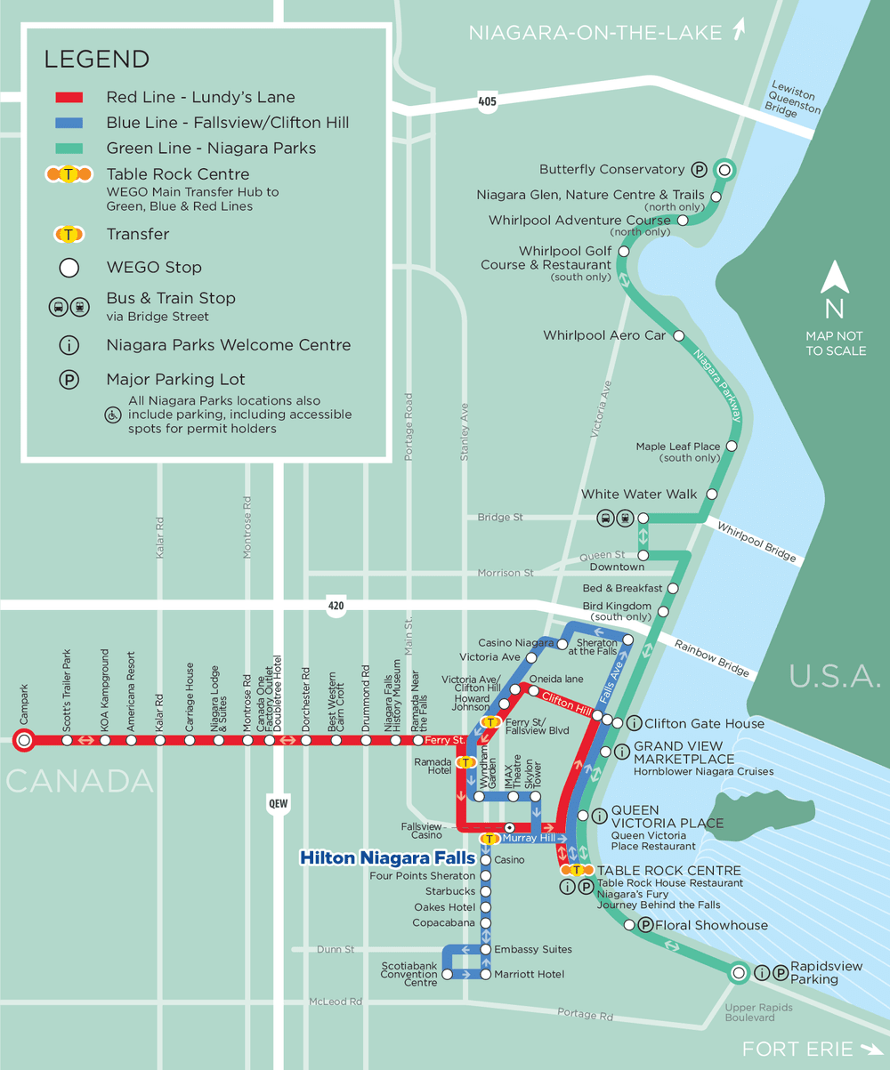 Local Transportation — Hilton Niagara Falls/Fallsview Hotel & Suites
