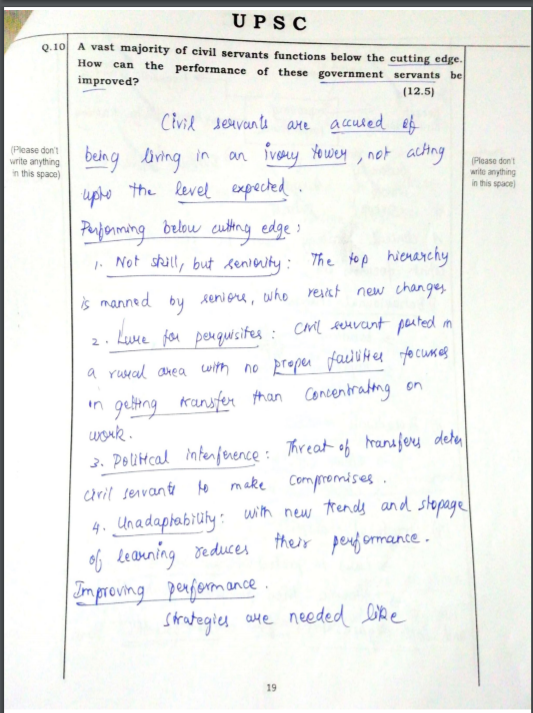 Mains Answer Writing Mock Answer Sheet MadhuBalan Mains Answer Writing Mock Answer Sheet MadhuBalan