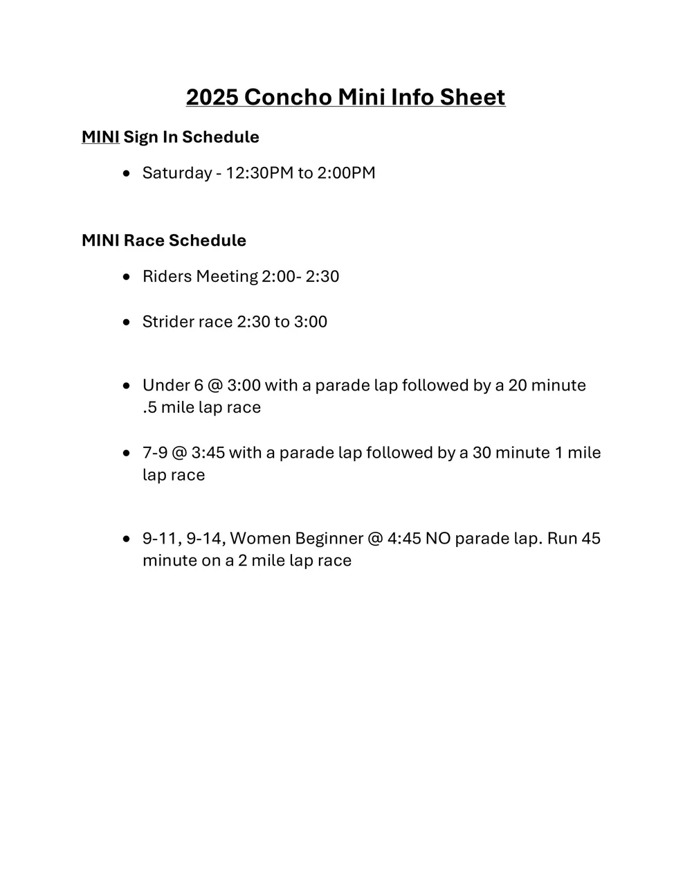 2025 Concho Restart — Texas State Championship Enduro Circuit - TSCEC