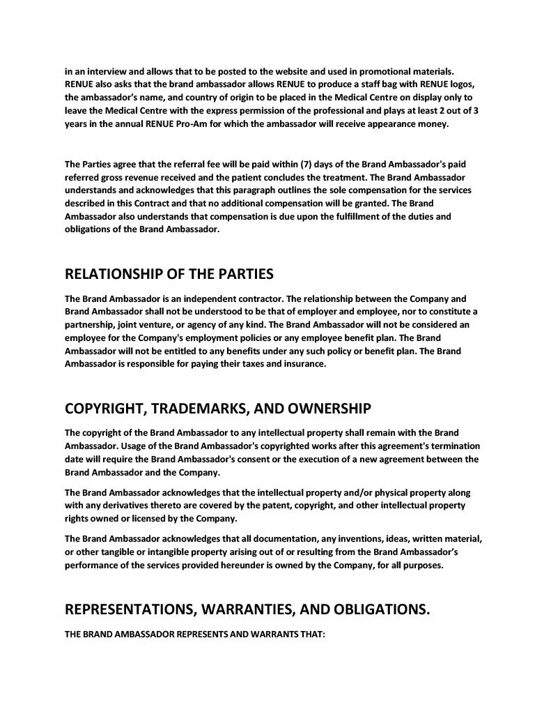 RenueAmbassadorProgramClubCorp — RENUE