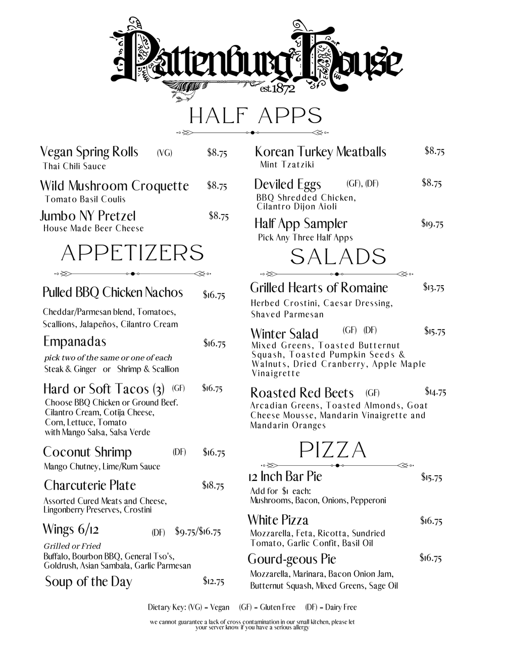 Menus