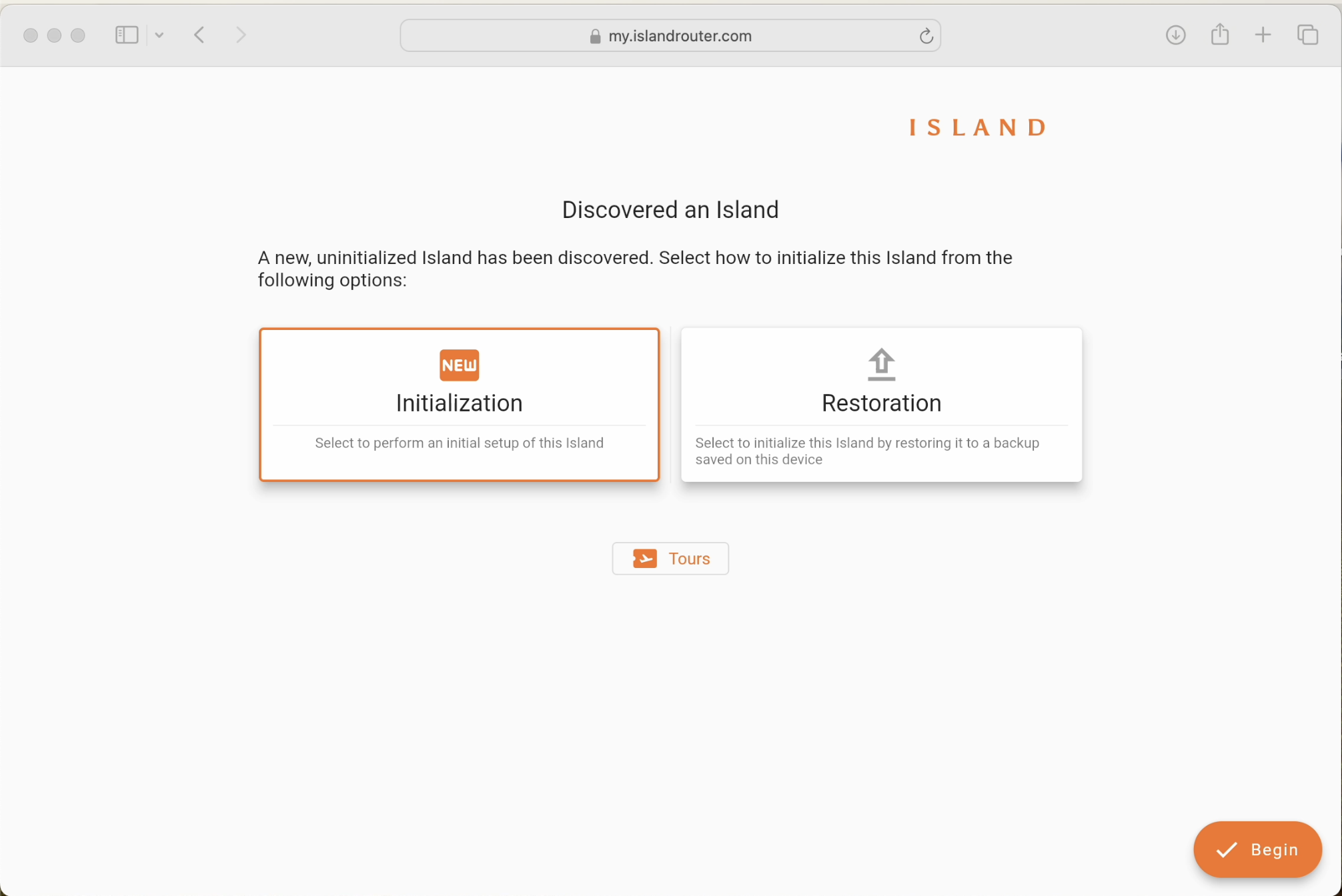 Island Network Config Advanced — Island Support