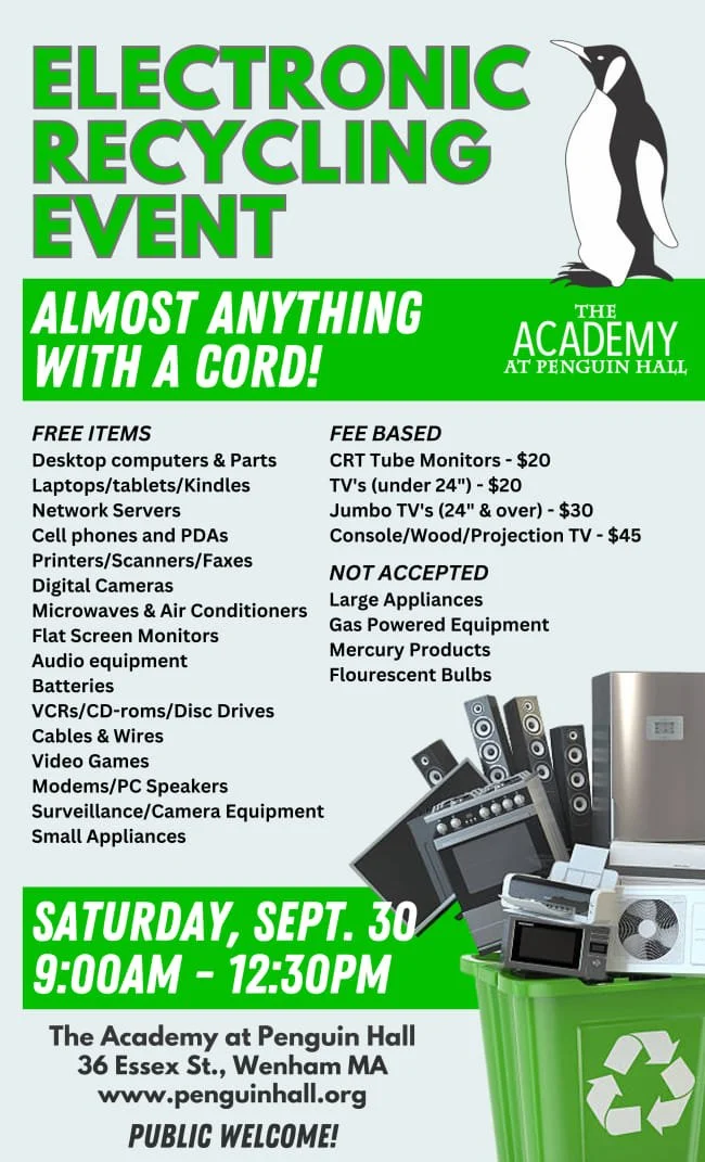 Electronics Recycling Event at The Academy at Penguin Hall — GREEN BEVERLY