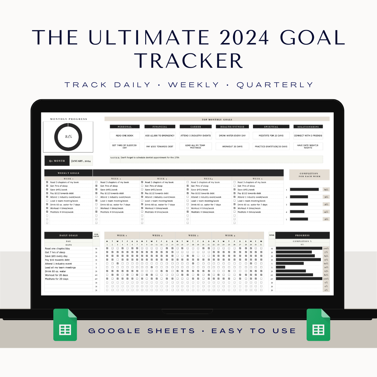 12-Week Year Goal Planner — Kamri Cole