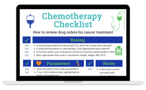 Chemotherapy Checklist — KelleyCPharmD