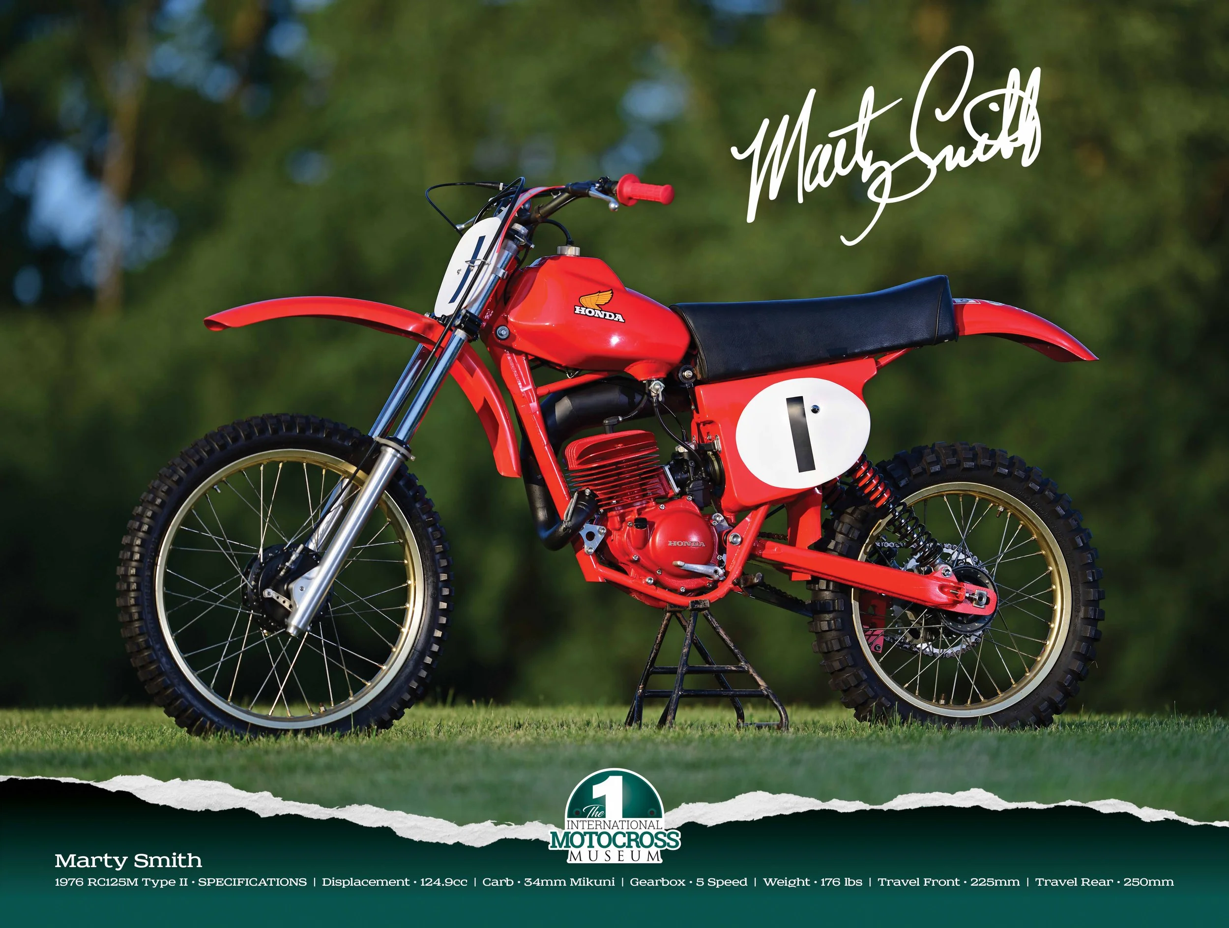 Marty Smith’s 1976 RC125M type II Poster — International Motocross Museum