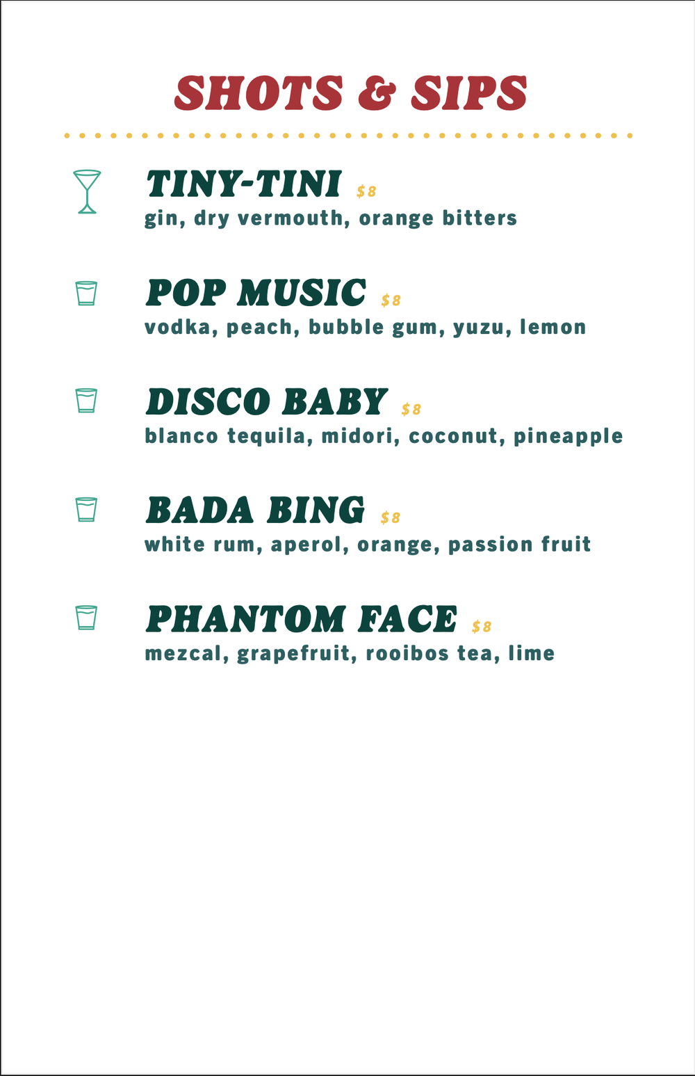 Menu — The Overland