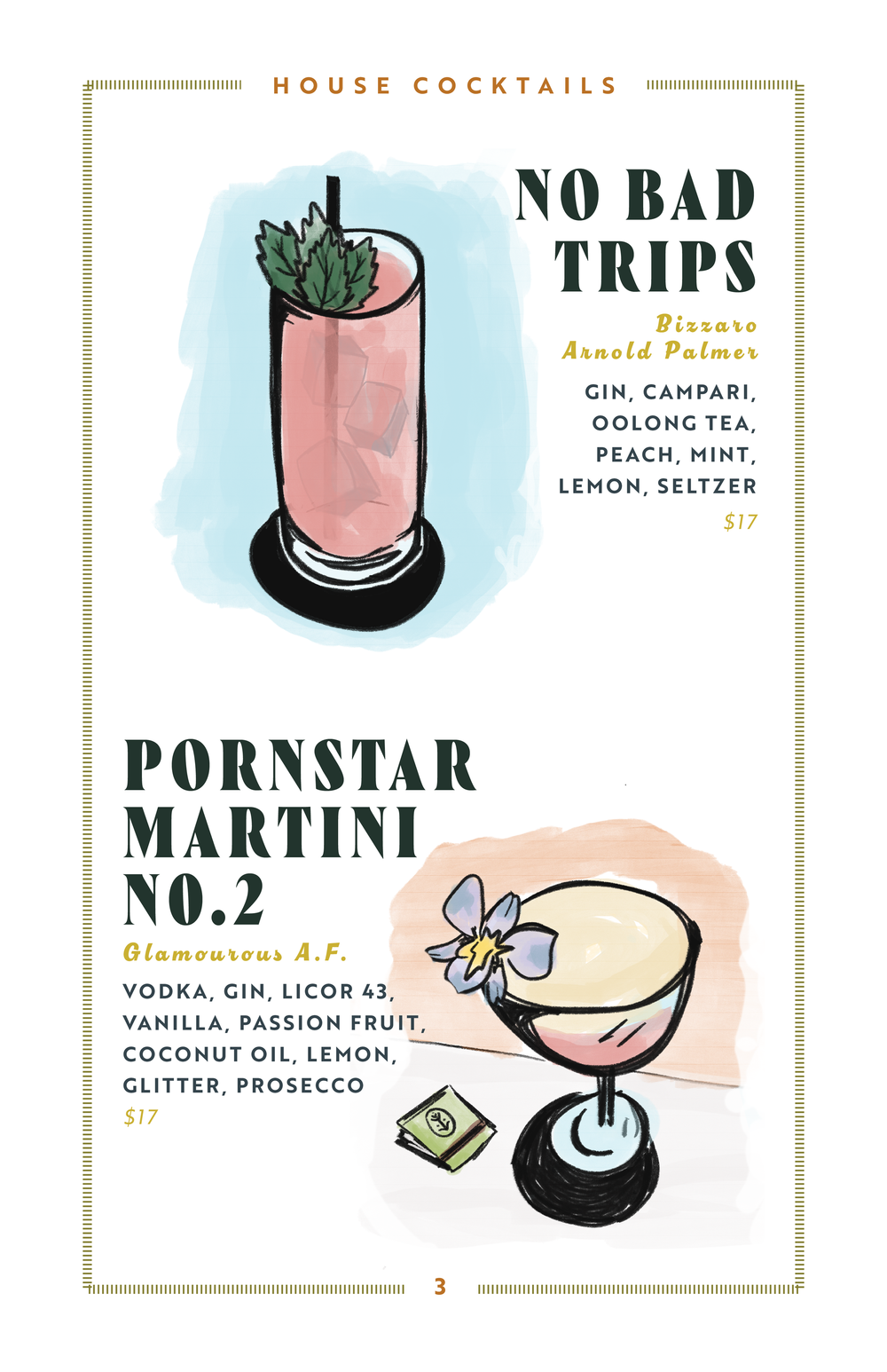 Menu — The Overland