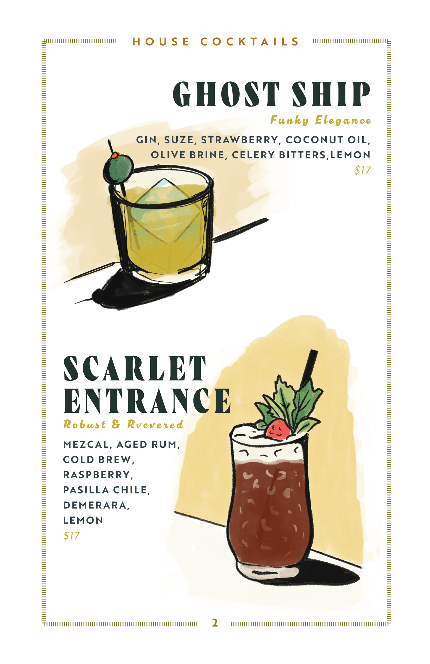 Menu — The Overland
