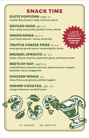 Menu — The Overland