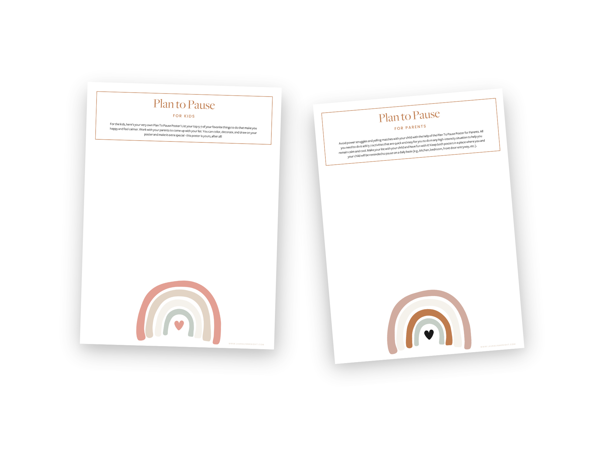 Calm Parenting Tools - Free Plan To Pause Poster for Parents and ...