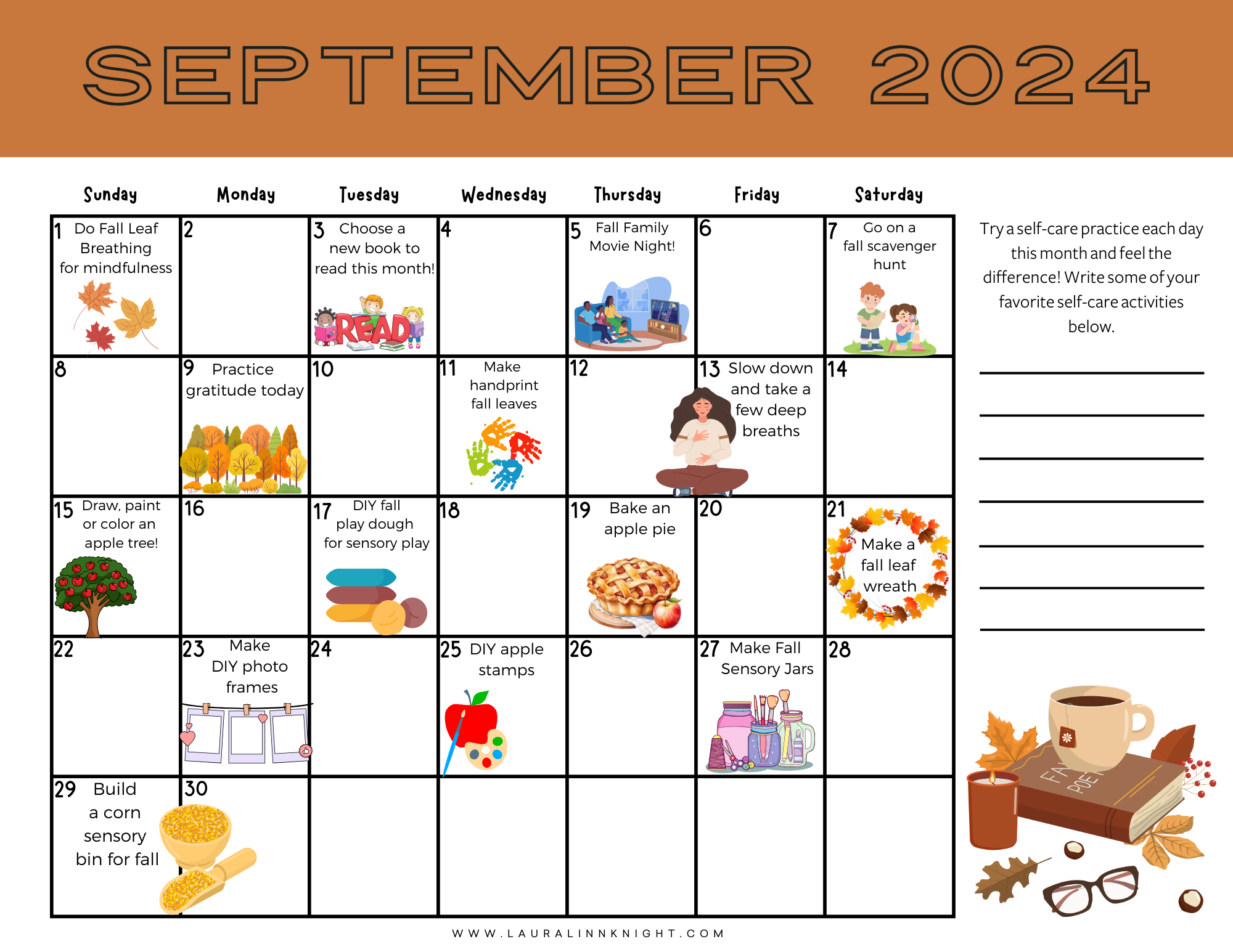 Download the FREE September 2024 Kids’ Self-Care and Fall Family ...