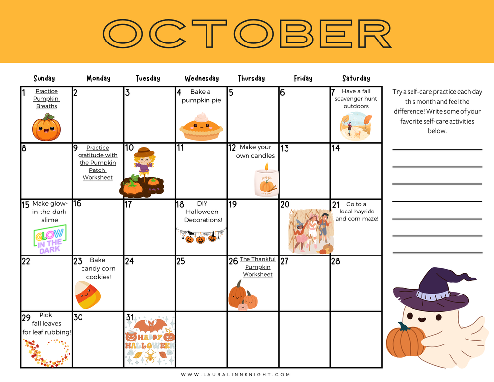 Download the FREE October 2023 Kids’ Self-Care and Family Fall ...