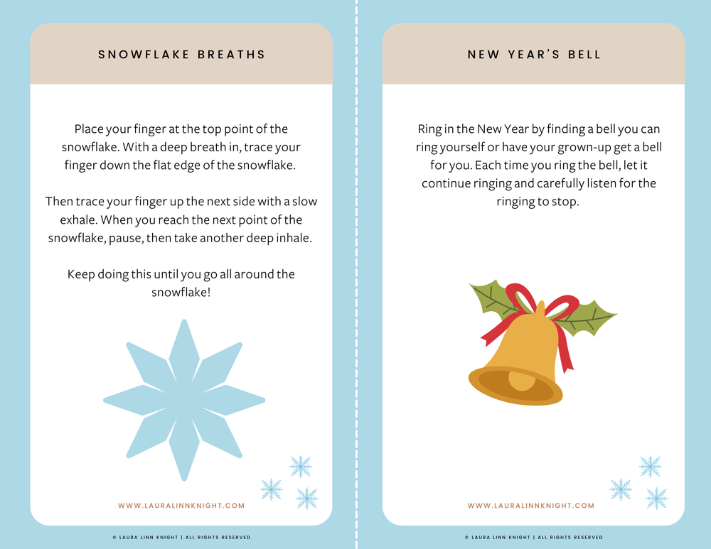 5 FREE Winter Calm Cards for Your Child — Laura Linn Knight