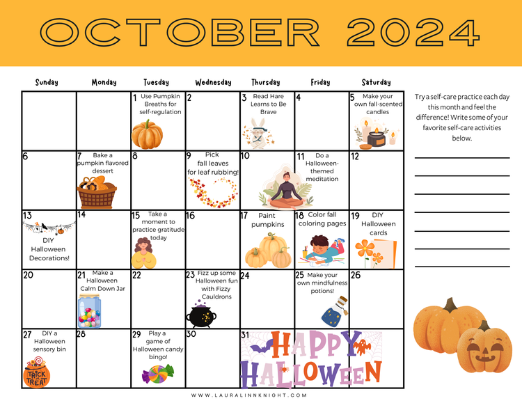 Halloween Special: Download the FREE October 2024 Kids’ Self-Care ...