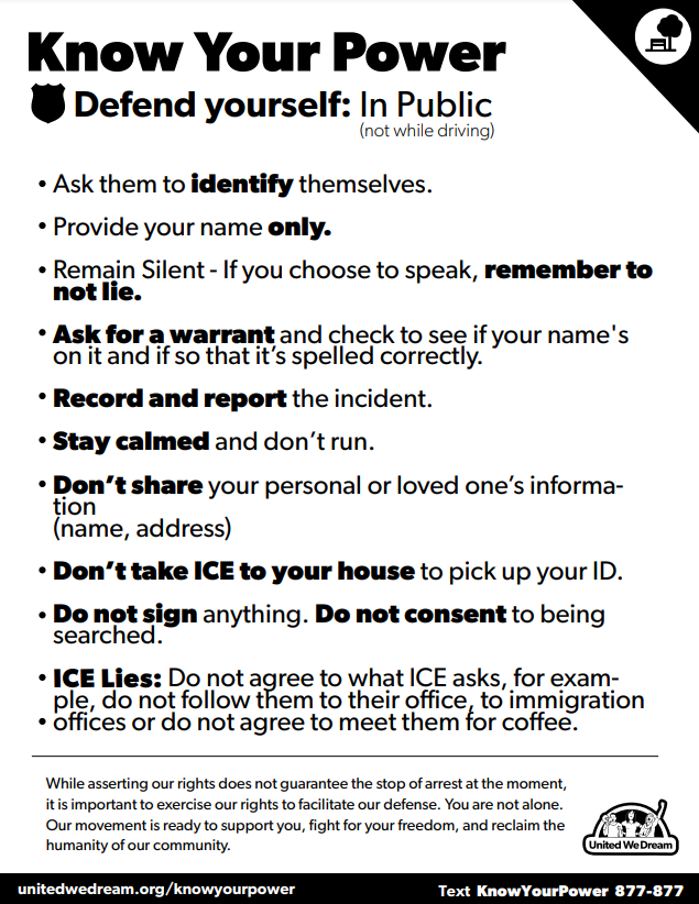 Know Your Rights — M.I.R.A Resources